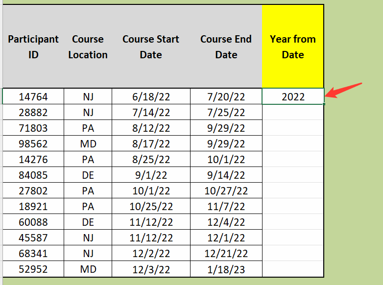 Using Excel s Text Formula To Extract The Year From A Date Analytic Iron